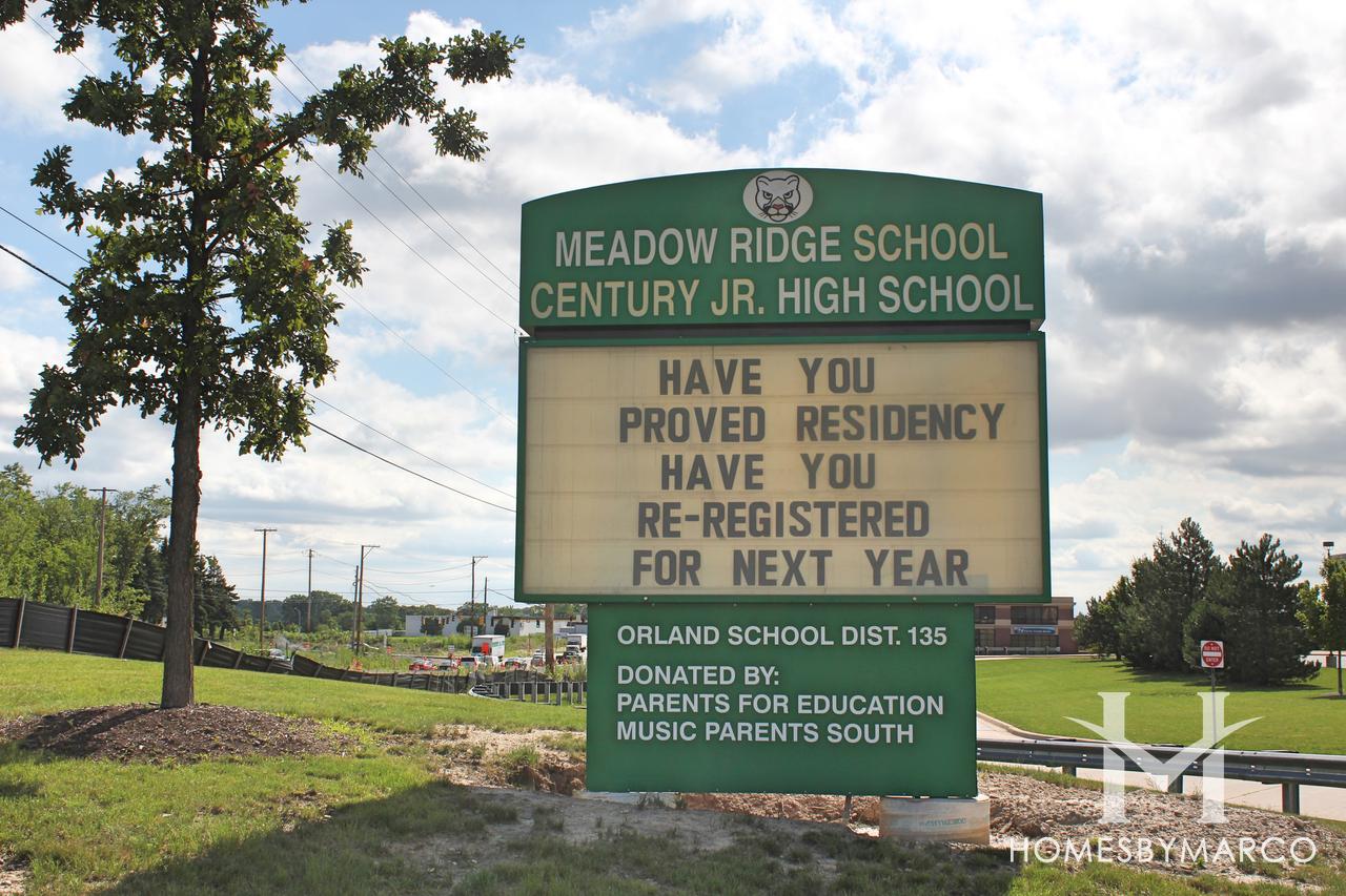 Meadow Ridge School in Orland Park, IL | Homes by Marco